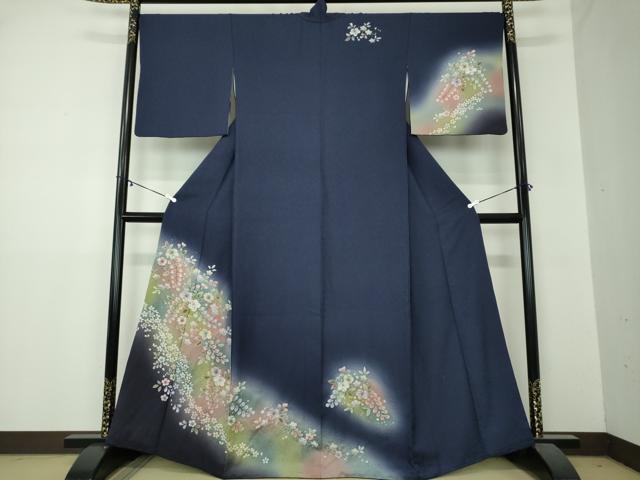 平和屋着物●訪問着　絞り　辻が花　暈し染め　金彩　正絹　逸品　DAAZ0620ps