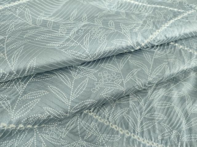 平和屋着物●上質な小紋　絞り　南天文　正絹　逸品　DAAZ0654ps