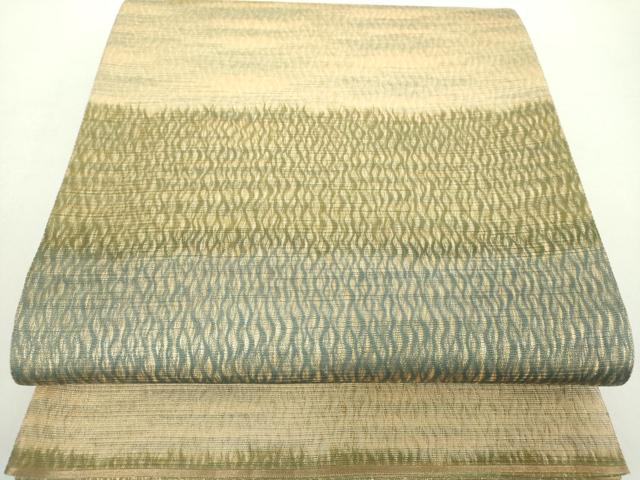 平和屋着物▽西陣織の職人・田村螢成 京都・美山織工房 螢庵 蛍庵 六通柄袋帯 スリーシーズン帯 春夏秋 櫛織 金糸 正絹 逸品 DAAZ0799ps