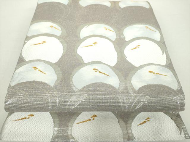 平和屋着物▽両面　六通柄袋帯　スリーシーズン帯　春　夏　秋　華錦　金銀糸　正絹　逸品　DAAZ0884ps