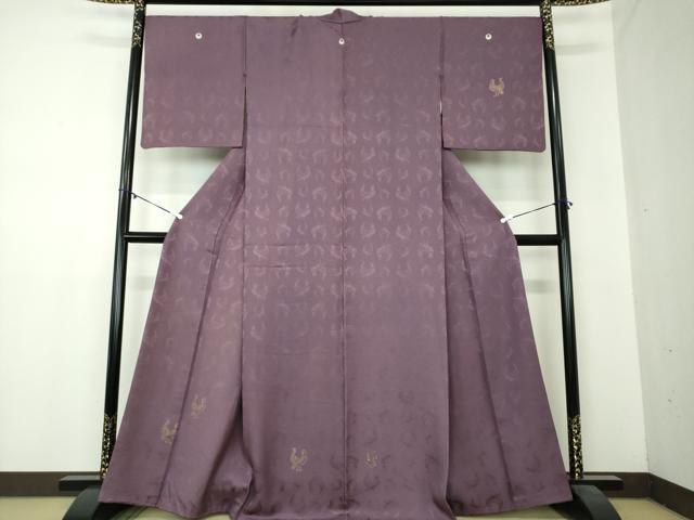 平和屋着物●訪問着　孔雀文　金彩　正絹　逸品　DAAZ0993ps