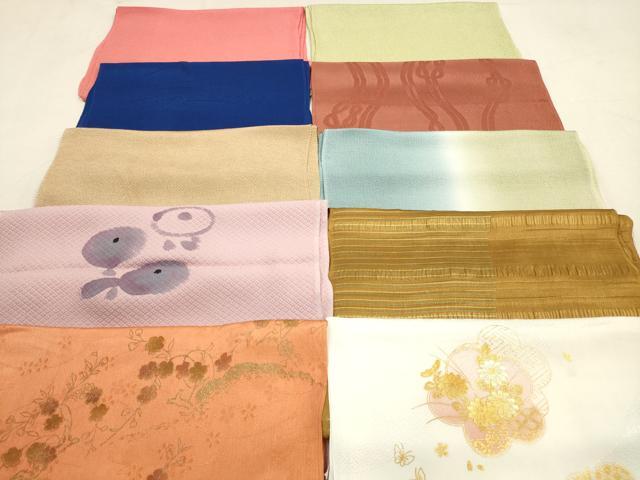 平和屋着物★和装小物　帯揚げ10枚セット　正絹　逸品　DAAZ1523xg
