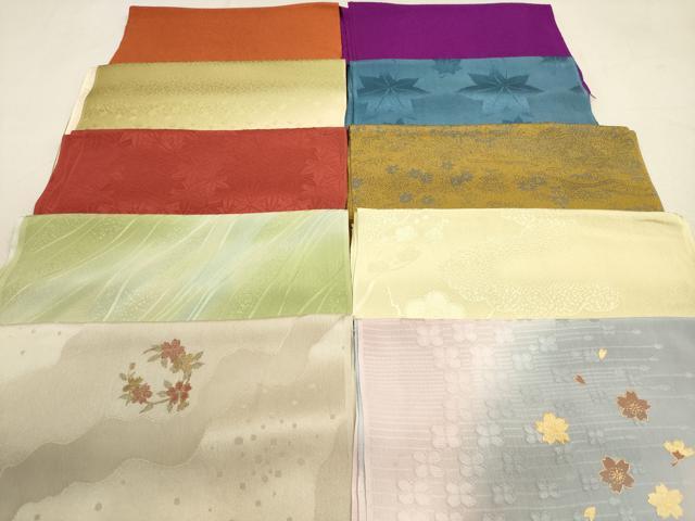 平和屋着物★和装小物　帯揚げ10枚セット　正絹　逸品　DAAZ1525xg