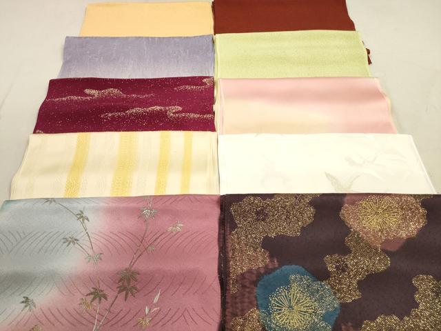 平和屋着物★和装小物　帯揚げ10枚セット　正絹　逸品　DAAZ1531xg