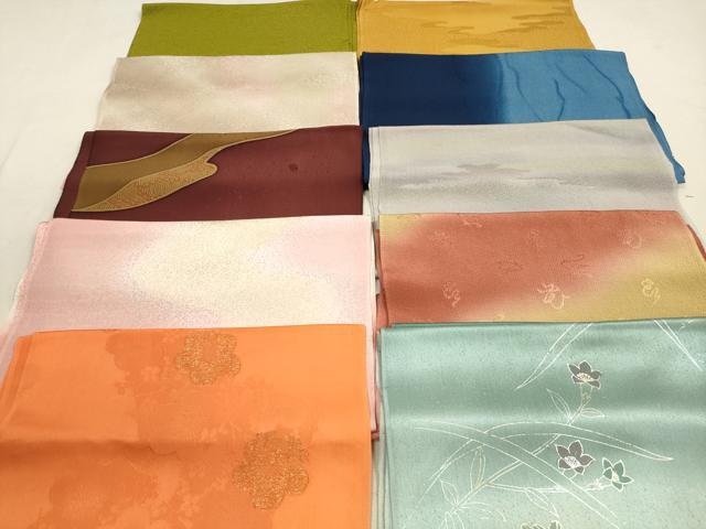 平和屋着物★和装小物　帯揚げ10枚セット　正絹　逸品　DAAZ1535xg