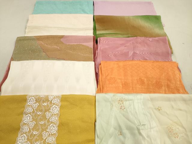 平和屋着物★和装小物　帯揚げ10枚セット　正絹　逸品　DAAZ1536xg