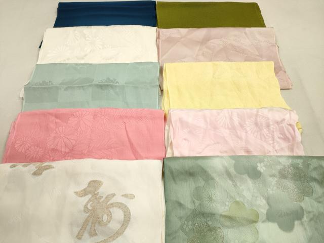 平和屋着物★和装小物　帯揚げ10枚セット　正絹　逸品　DAAZ1539xg