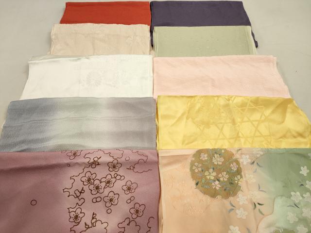 平和屋着物★和装小物　帯揚げ10枚セット　正絹　逸品　DAAZ1544xg