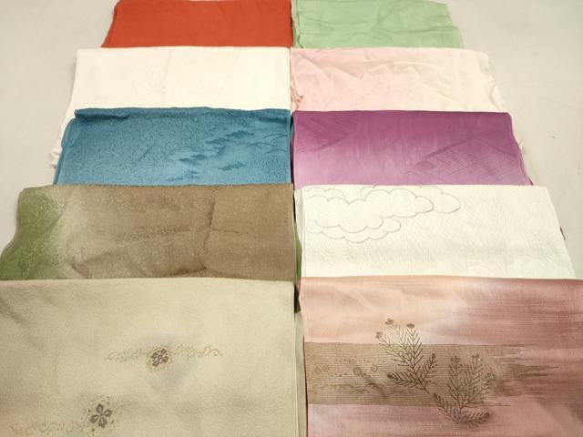 平和屋着物★和装小物　帯揚げ10枚セット　正絹　逸品　DAAZ1545xg