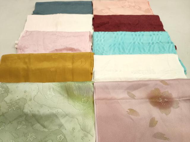 平和屋着物★和装小物　帯揚げ10枚セット　正絹　逸品　DAAZ1550xg