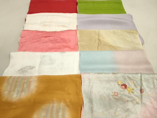平和屋着物★和装小物　帯揚げ10枚セット　正絹　逸品　DAAZ1553xg