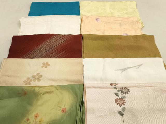 平和屋着物★和装小物　帯揚げ10枚セット　正絹　逸品　DAAZ1555xg