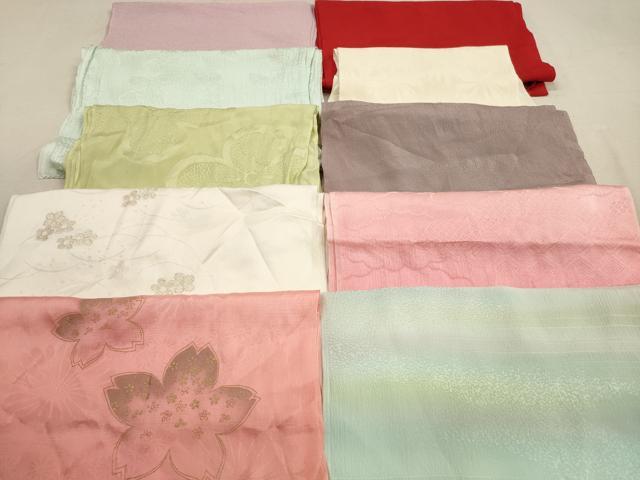平和屋着物★和装小物　帯揚げ10枚セット　正絹　逸品　DAAZ1561xg