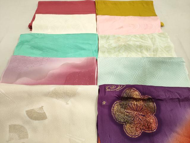 平和屋着物★和装小物　帯揚げ10枚セット　正絹　逸品　DAAZ1564xg