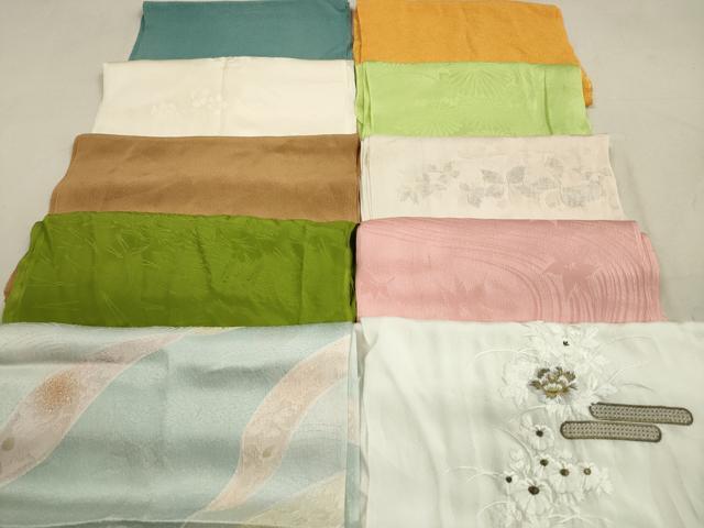 平和屋着物★和装小物　帯揚げ10枚セット　正絹　逸品　DAAZ1570xg