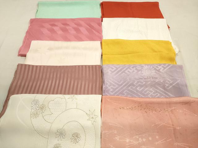 平和屋着物★和装小物　帯揚げ10枚セット　正絹　逸品　DAAZ1575xg