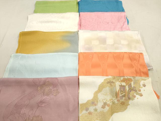 平和屋着物★和装小物　帯揚げ10枚セット　正絹　逸品　DAAZ1576xg