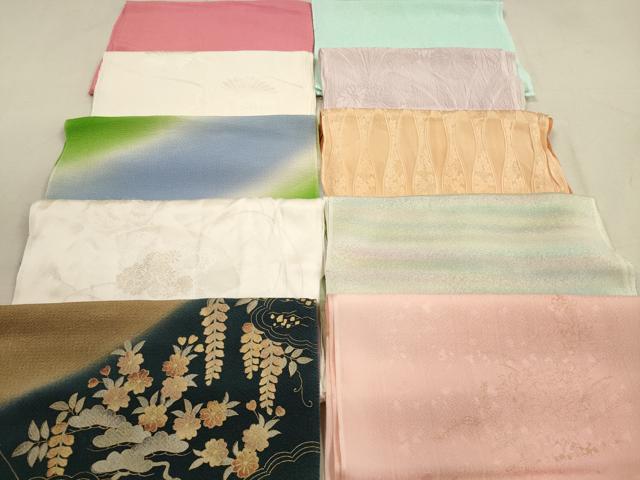 平和屋着物★和装小物　帯揚げ10枚セット　正絹　逸品　DAAZ1579xg