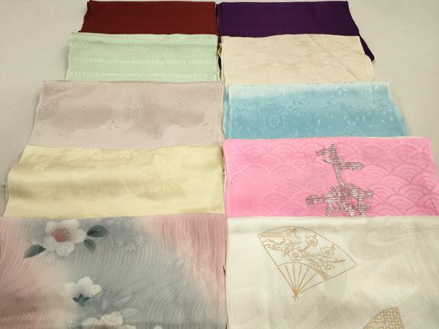 平和屋着物★和装小物　帯揚げ10枚セット　正絹　逸品　DAAZ1581xg