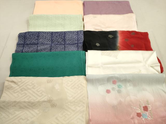 平和屋着物★和装小物　帯揚げ10枚セット　正絹　逸品　DAAZ1587xg