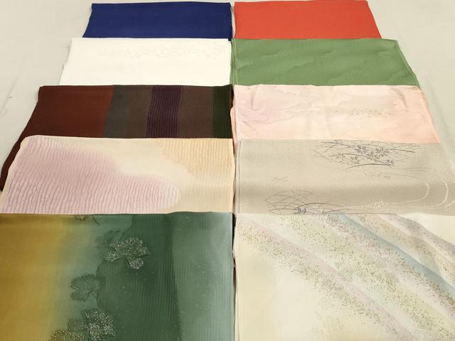 平和屋着物★和装小物　帯揚げ10枚セット　正絹　逸品　DAAZ1592xg