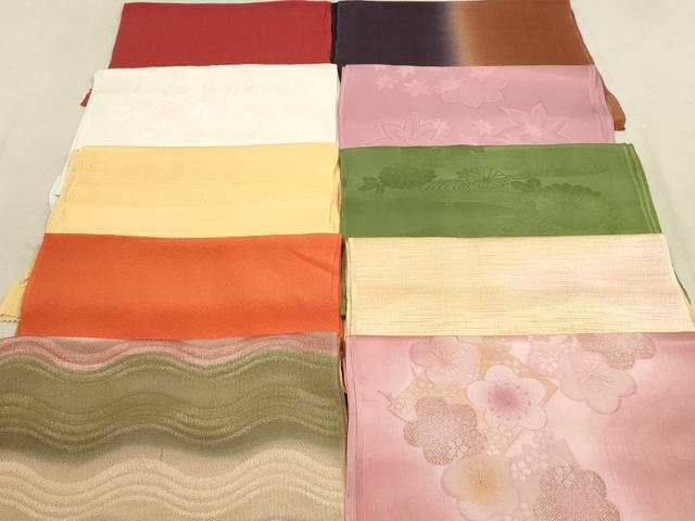 平和屋着物★和装小物　帯揚げ10枚セット　正絹　逸品　DAAZ1597xg