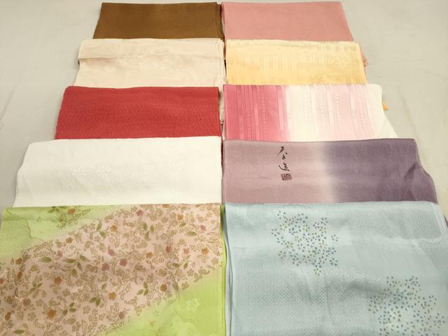 平和屋着物★和装小物　帯揚げ10枚セット　正絹　逸品　DAAZ1599xg