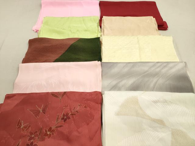 平和屋着物★和装小物　帯揚げ10枚セット　正絹　逸品　DAAZ1602xg