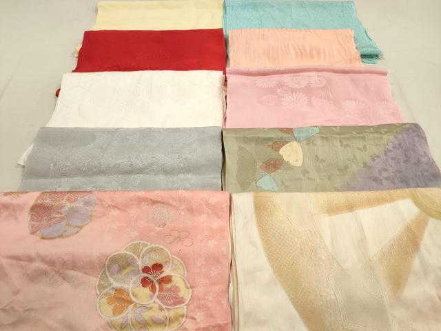 平和屋着物★和装小物　帯揚げ10枚セット　正絹　逸品　DAAZ1603xg