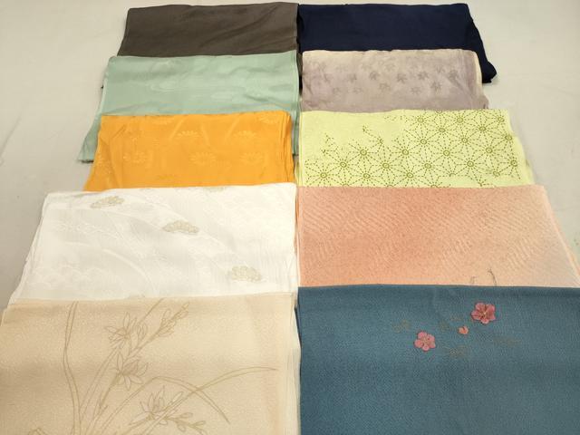 平和屋着物★和装小物　帯揚げ10枚セット　正絹　逸品　DAAZ1610xg