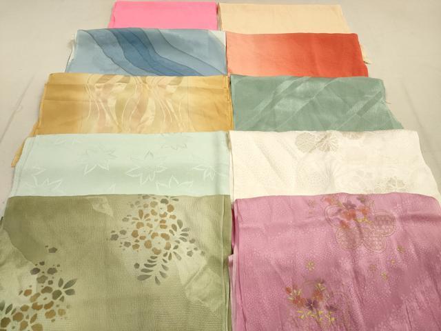 平和屋着物★和装小物　帯揚げ10枚セット　正絹　逸品　DAAZ1615xg