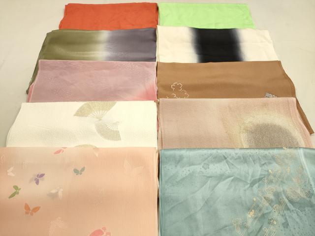 平和屋着物★和装小物　帯揚げ10枚セット　正絹　逸品　DAAZ1618xg