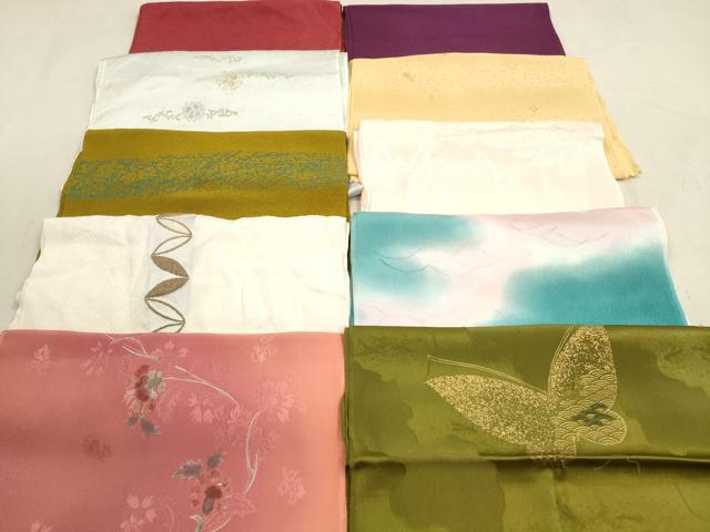 平和屋着物★和装小物　帯揚げ10枚セット　正絹　逸品　DAAZ1621xg