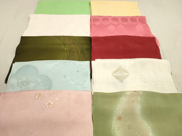 平和屋着物★和装小物　帯揚げ10枚セット　正絹　逸品　DAAZ1623xg