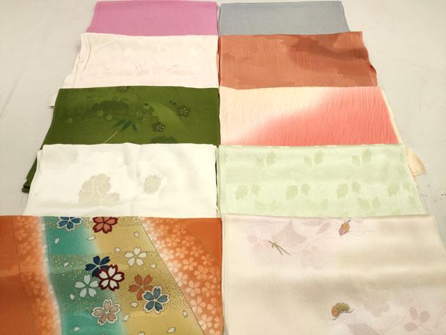平和屋着物★和装小物　帯揚げ10枚セット　正絹　逸品　DAAZ1626xg