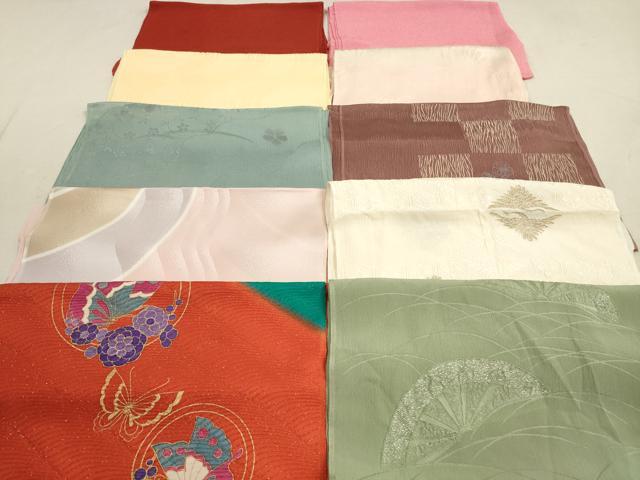 平和屋着物★和装小物　帯揚げ10枚セット　正絹　逸品　DAAZ1635xg