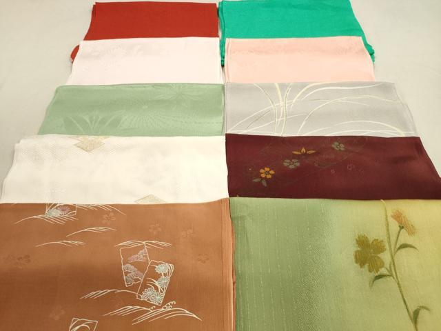 平和屋着物★和装小物　帯揚げ10枚セット　正絹　逸品　DAAZ1638xg