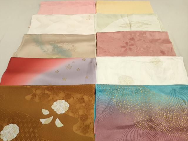 平和屋着物★和装小物　帯揚げ10枚セット　正絹　逸品　DAAZ1640xg