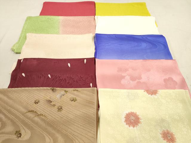 平和屋着物★和装小物　帯揚げ10枚セット　正絹　逸品　DAAZ1641xg