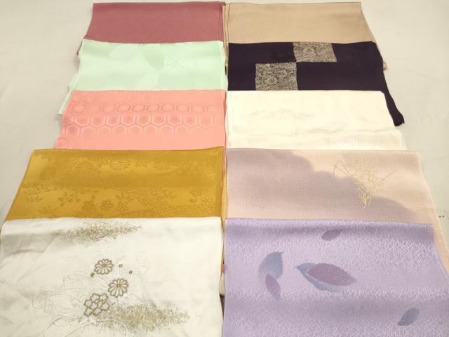 平和屋着物★和装小物　帯揚げ10枚セット　正絹　逸品　DAAZ1644xg