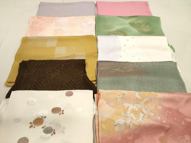 平和屋着物★和装小物　帯揚げ10枚セット　正絹　逸品　DAAZ1646xg