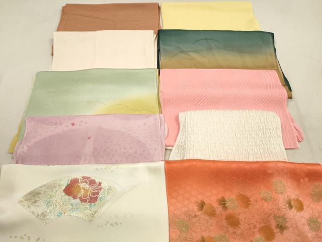 平和屋着物★和装小物　帯揚げ10枚セット　正絹　逸品　DAAZ1647xg