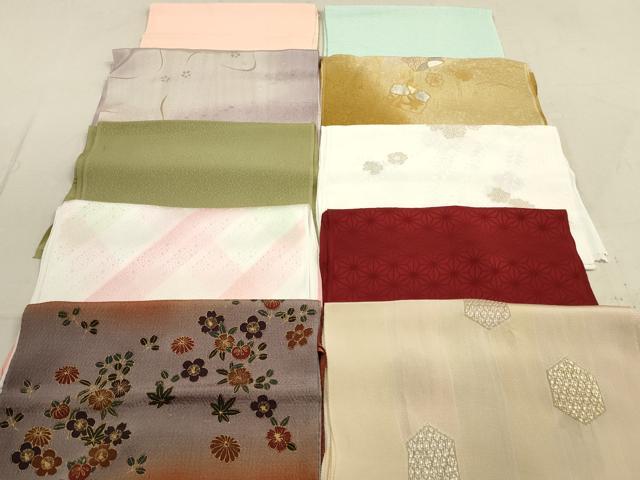 平和屋着物★和装小物　帯揚げ10枚セット　正絹　逸品　DAAZ1648xg