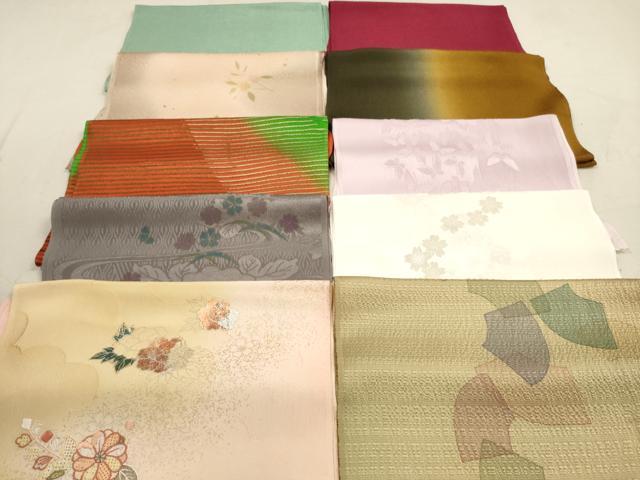 平和屋着物★和装小物　帯揚げ10枚セット　正絹　逸品　DAAZ1661xg