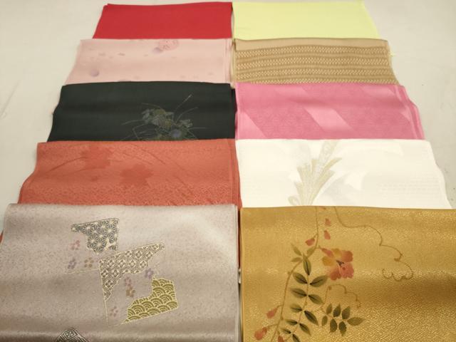 平和屋着物★和装小物　帯揚げ10枚セット　正絹　逸品　DAAZ1663xg