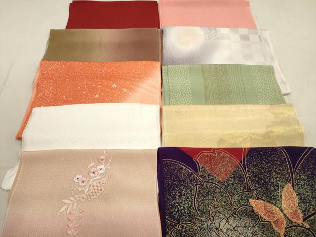 平和屋着物★和装小物　帯揚げ10枚セット　正絹　逸品　DAAZ1665xg