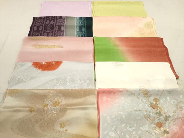 平和屋着物★和装小物　帯揚げ10枚セット　正絹　逸品　DAAZ1667xg