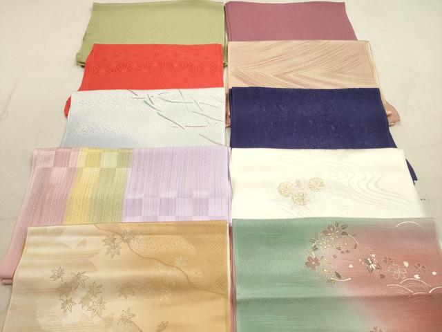 平和屋着物★和装小物　帯揚げ10枚セット　正絹　逸品　DAAZ1671xg