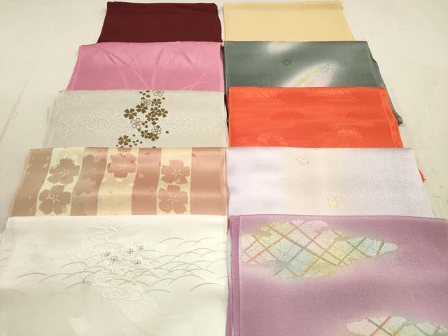 平和屋着物★和装小物　帯揚げ10枚セット　正絹　逸品　DAAZ1675xg