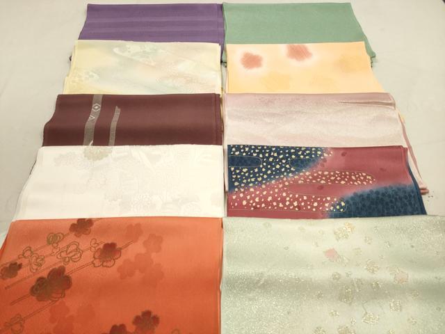 平和屋着物★和装小物　帯揚げ10枚セット　正絹　逸品　DAAZ1680xg